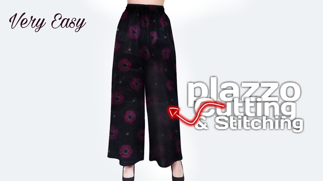 plazo Cutting and Stitching Full Tutorial Video @ Af Designs - YouTube