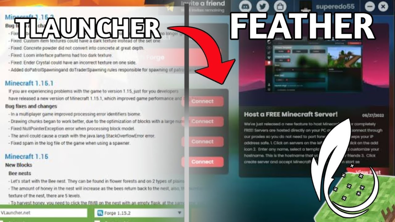 TURNING TLAUNCHER IN FEATHER CLIENT IN 5 min| MINECRAFT | CGZ GAMER ...