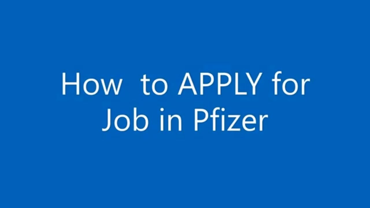 How to Apply in Pfizer Pakistan - YouTube