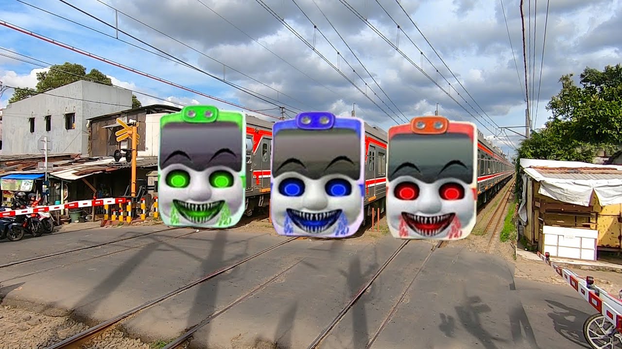 Kereta KRL Panjang Berubah Jadi Kereta Kikiko Exe Merah, Kikiko Exe ...