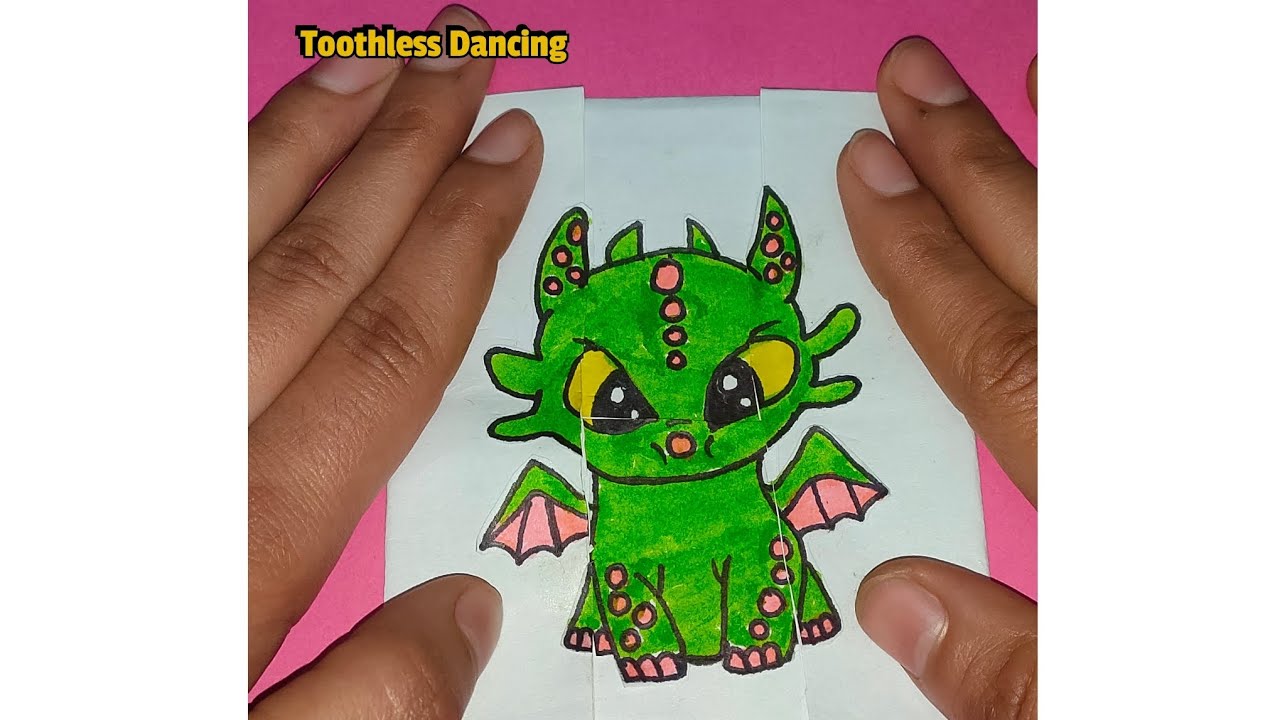 Toothless Dancing Meme || Paper folding game || How To make Paper ...