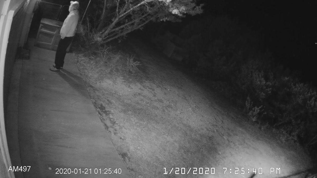 Ring 2 doorbell night motion test 2 alt view - YouTube