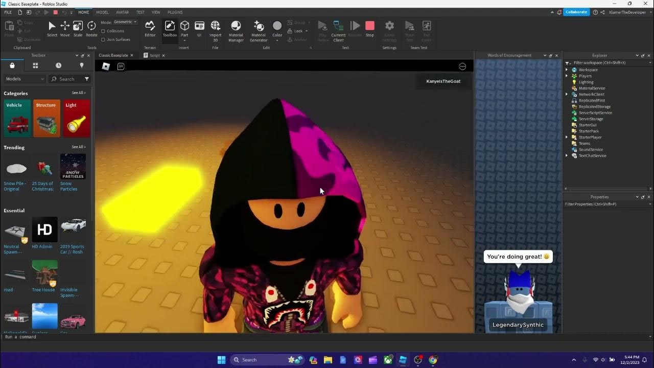 How To Make a Part In Roblox Studio That Glows/Flickers Using For and While Loops in Roblox ...