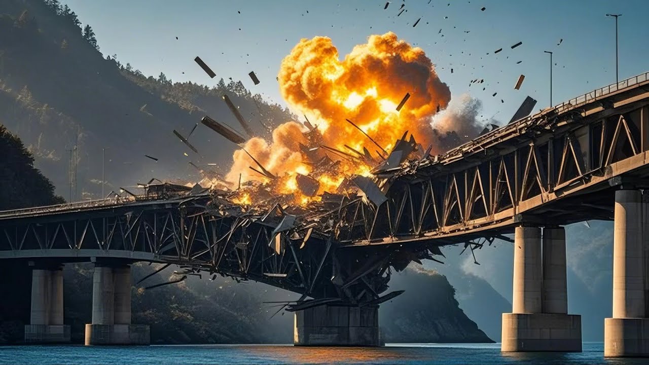 12 minutes ago! Crimean Bridge Collapses, After US Troops Ambush ...