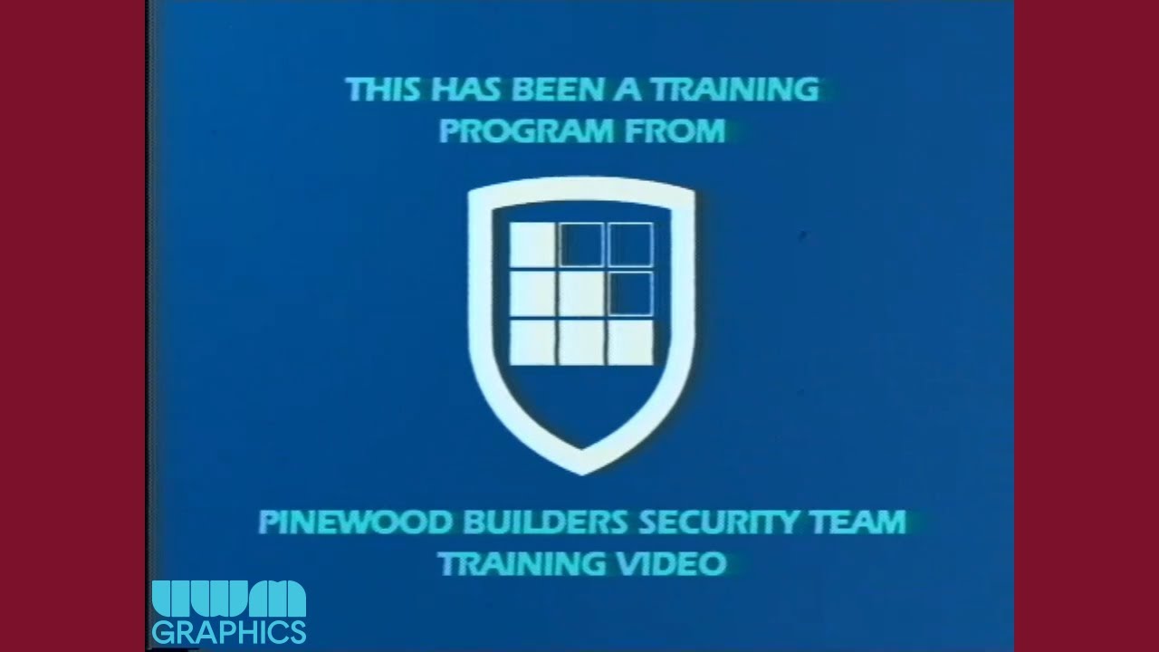 Pinewood Builders Security Team Training Video (1983, closing) - YouTube