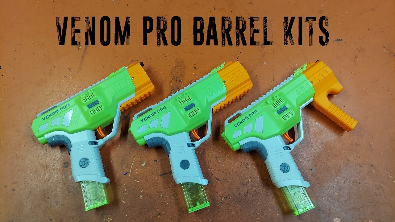 Dart Zone Venom Pro - Barrel and BCAR kits - by Alpaca Blaster Co - YouTube