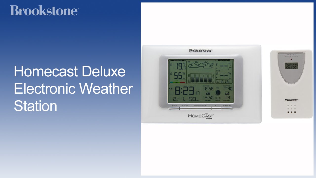 Homecast Deluxe Electronic Weather Station - YouTube