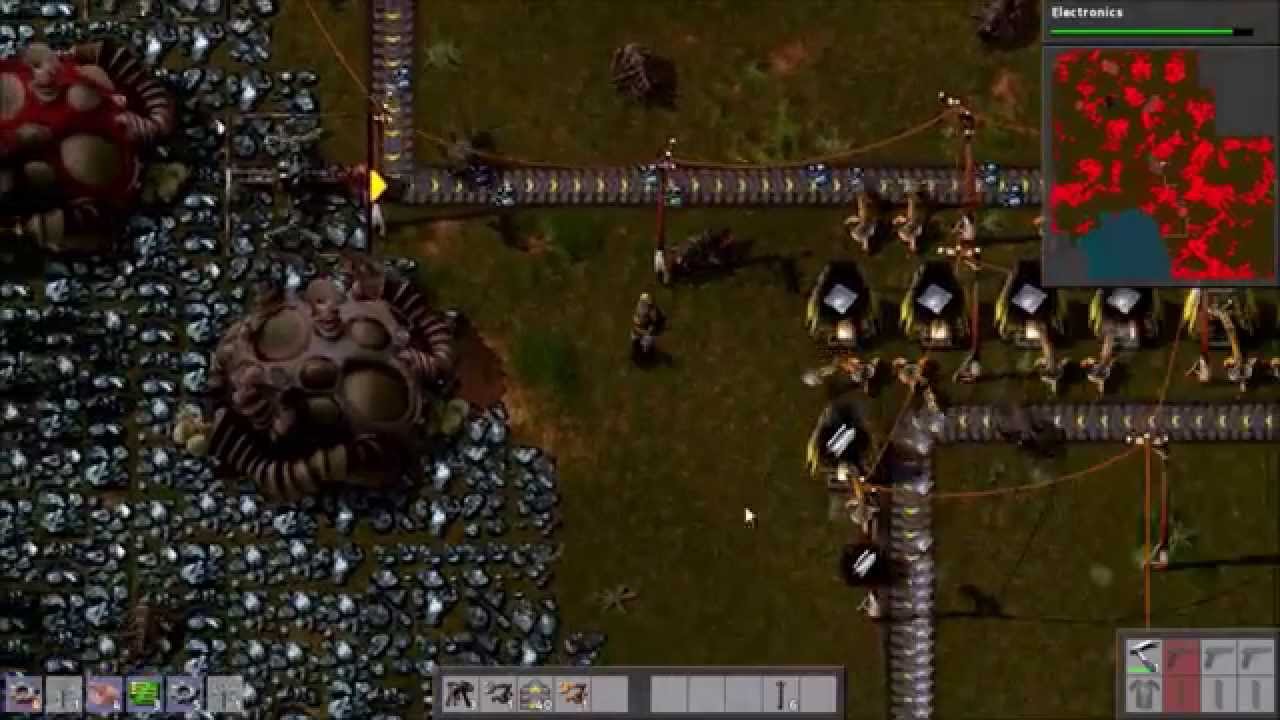 Factorio: Living With Biters Ep#3: Ramping up production - YouTube