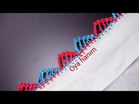 016-Iki renkli merdiven oyası yapımı