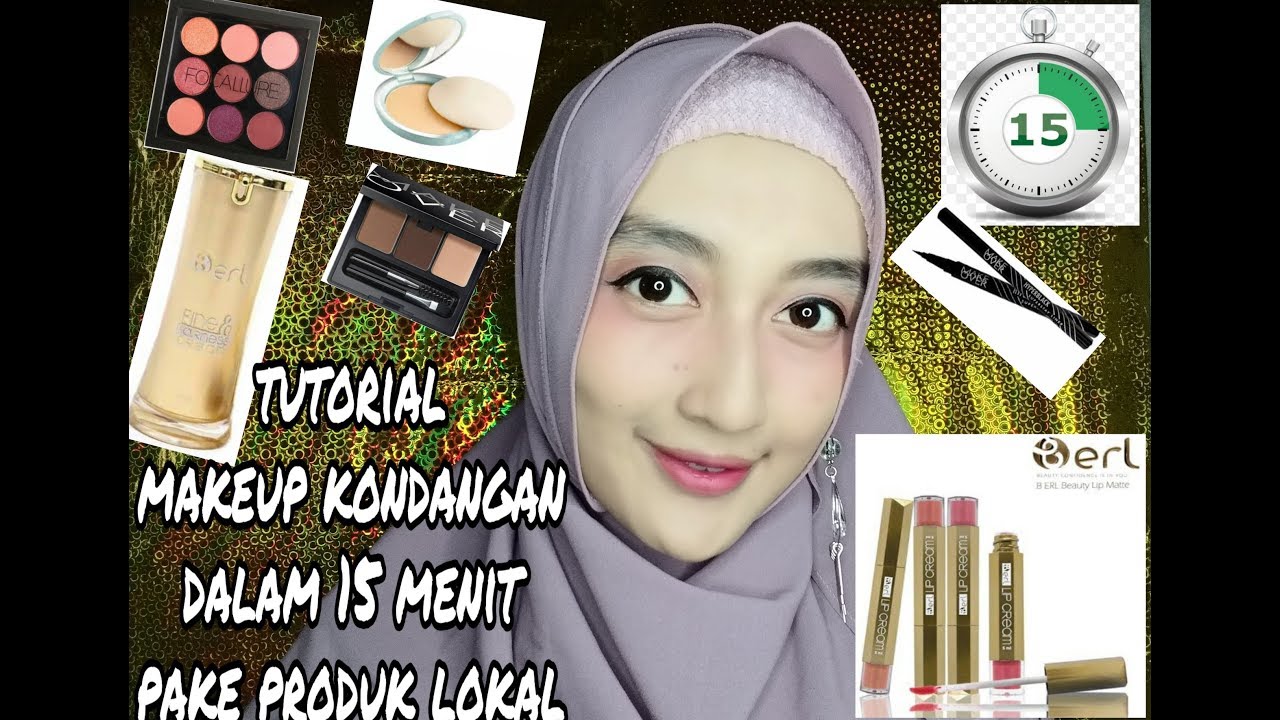 Tutorial makeup ke kondangan dalam 15 menit - YouTube