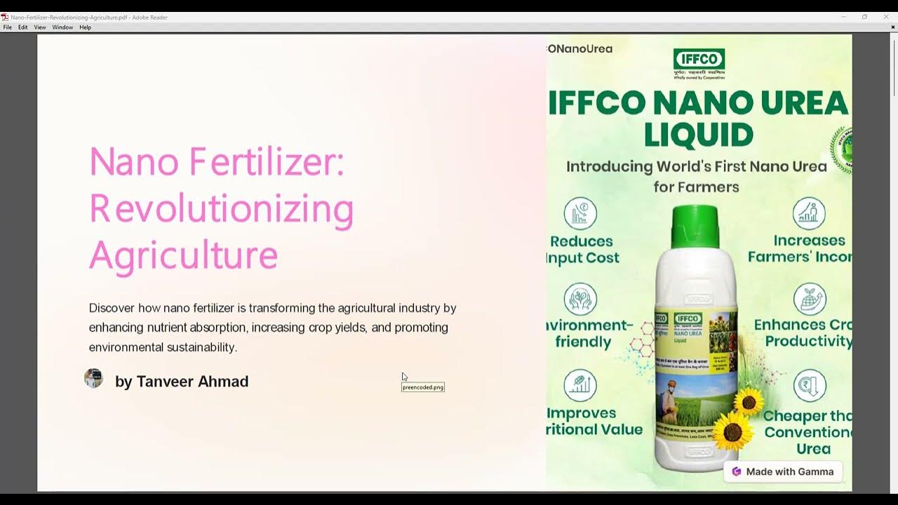 HNEFF_2023 Nano Fertilizer Revolutionizing Agriculture (NANO Urea, NANO DAP etc) Prime ...