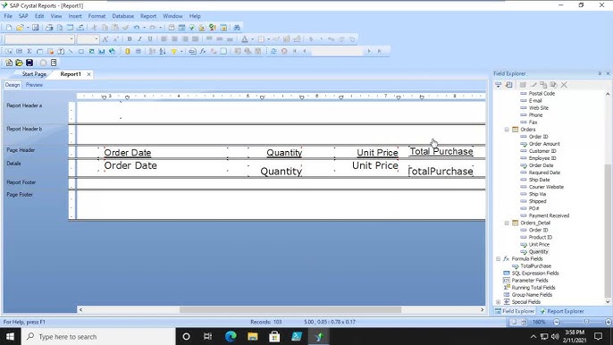 Crystal Reports Tutorial