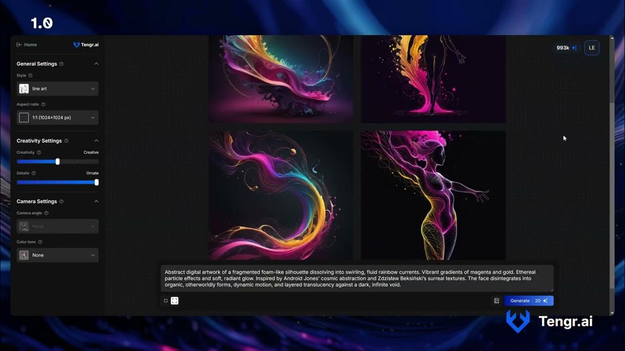 AI Tutorial #41: Create Endless Variations from One Prompt in Tengr.ai - YouTube