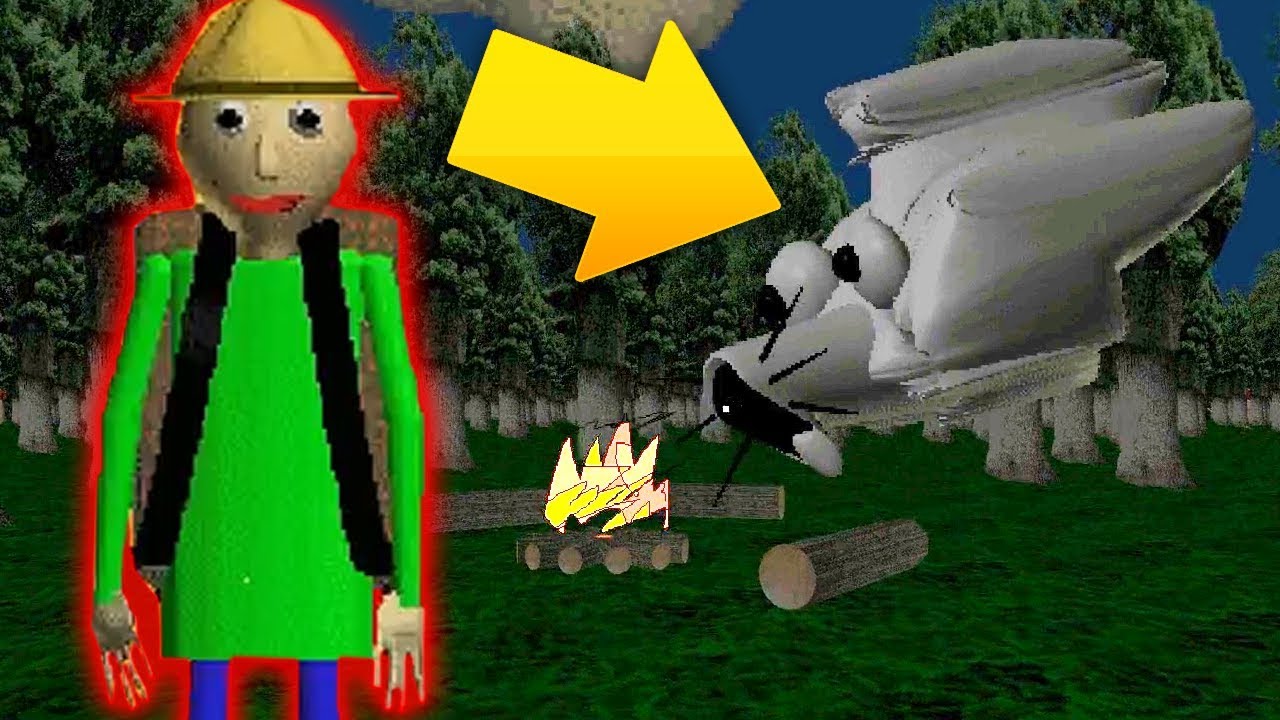 НОВЫЙ МОНСТР В ЛЕСУ БАЛДИ! - BALDI'S BASICS FIELD TRIP: CAMPING - YouTube
