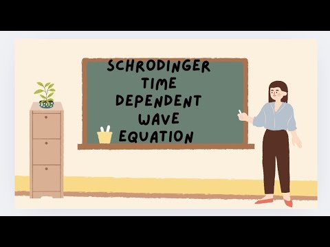 Schrodinger time dependent wave equation #Msc chemistry #Msc#Bsc# ...