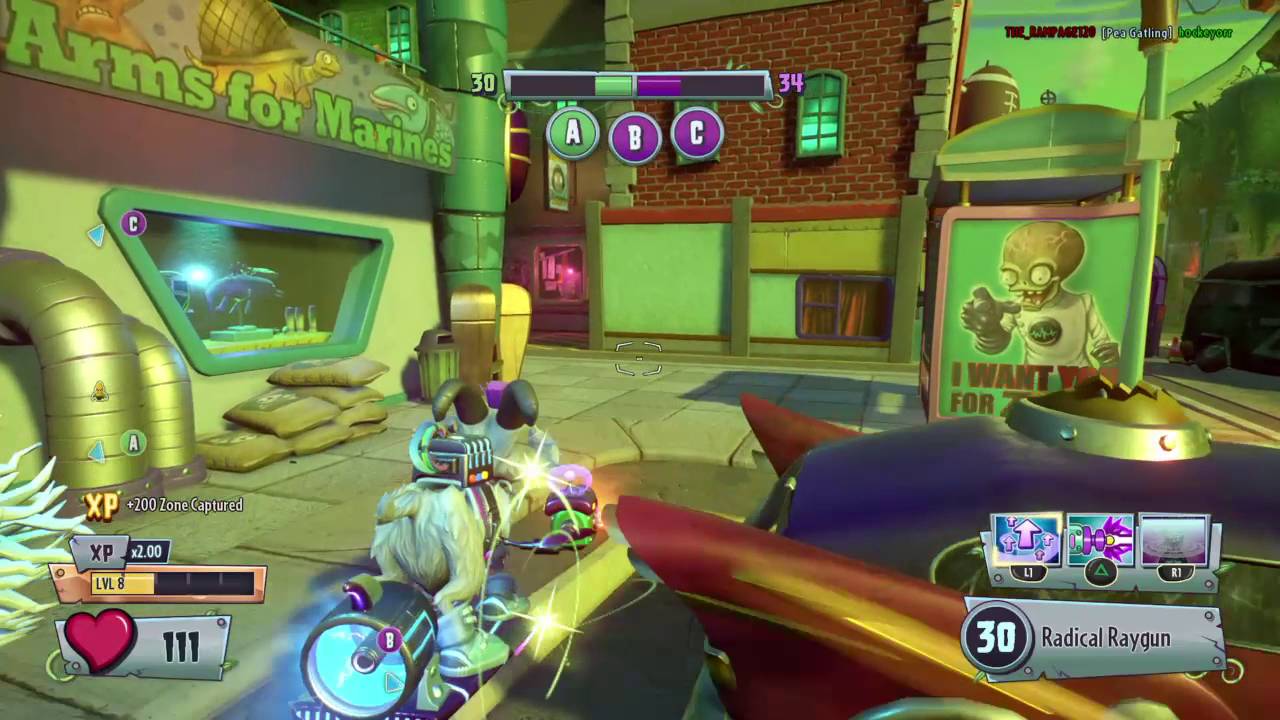 PvZ GW2 - Hover Goat-3000 Gameplay - YouTube