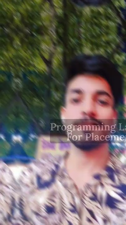 Programming Languagesfor Placements Programmingc Pythonpythonprogramming Placementjava