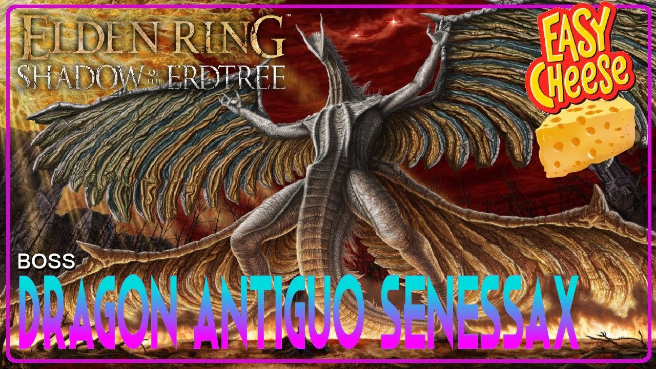 ELDEN RING | SHADOW OF THE ERDTREE | CHEESE | BOSS | DRAGON ANTIGUO ...