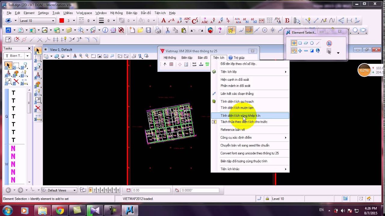 Microstation V8i + VietMap XM - YouTube