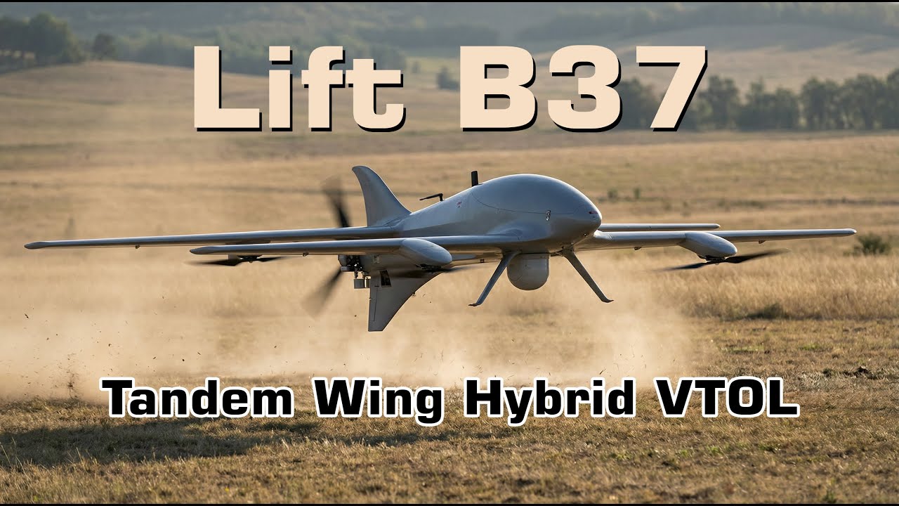 MotioNew Lift B37 | Tandem Wing Hybrid VTOL - YouTube