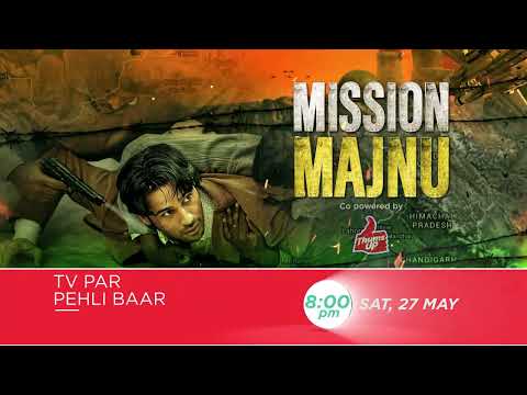 Mission Majnu | TV Par Pehli Baar | 27th June, Sat, 8 PM | Promo | Zee Cinema