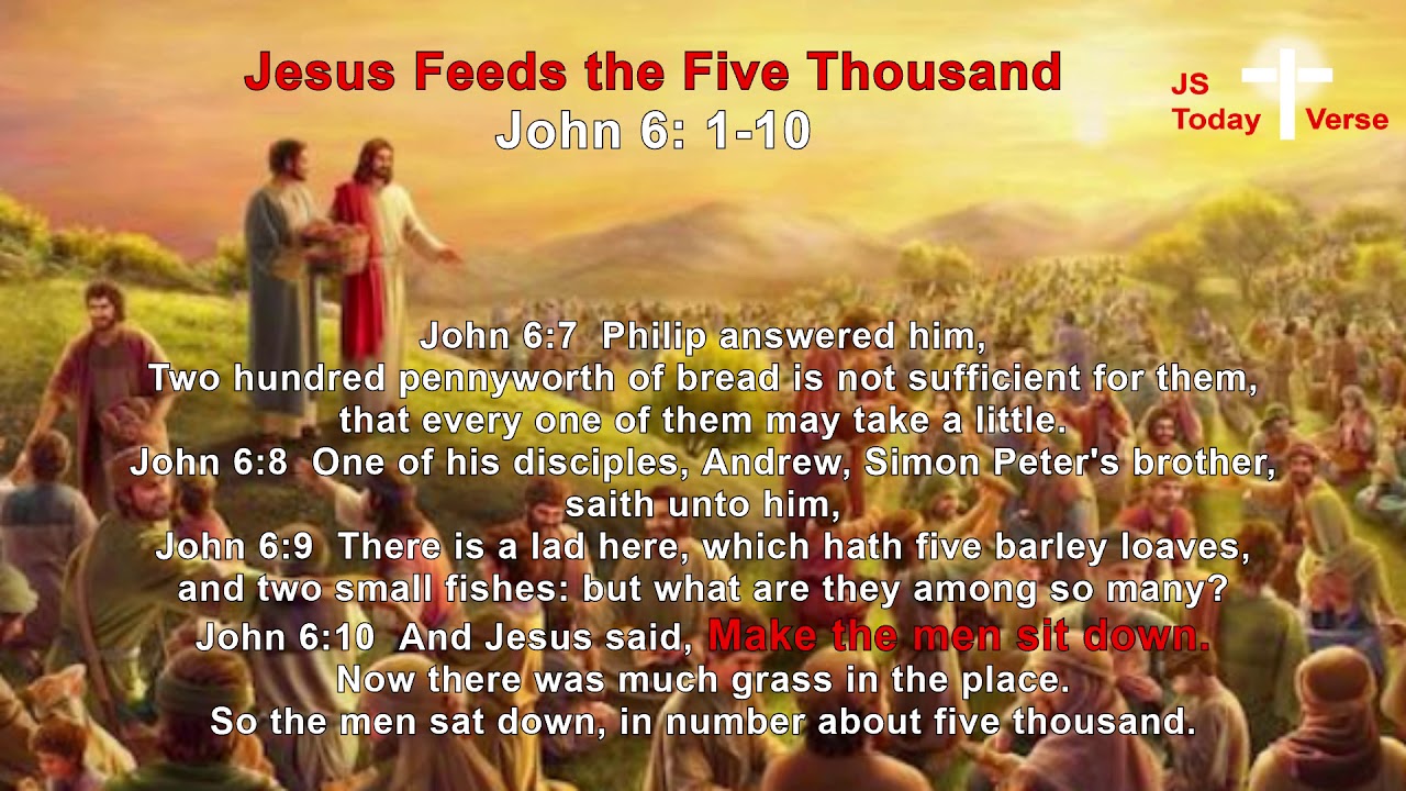 Jesus Feeds the Five Thousand John 6: 1-15 - YouTube
