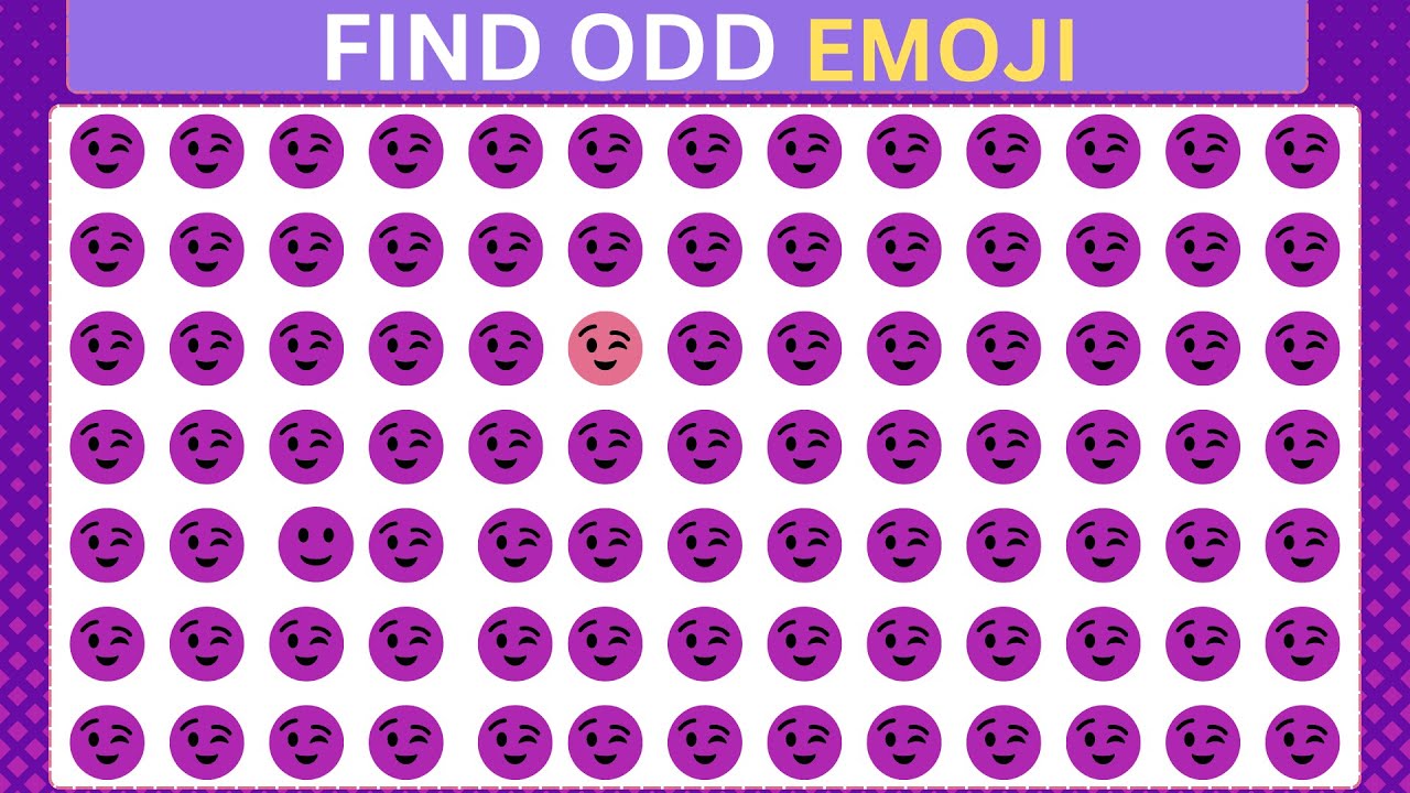 Find the ODD One Out smiley edition | Emoji Quiz 30 levels with reward ...