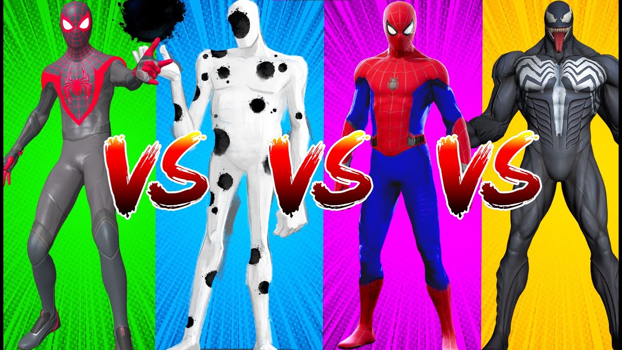 SUPERHEROES COLOR DANCE CHALLENGE Miles Morales vs Spot vs Spider-Man ...