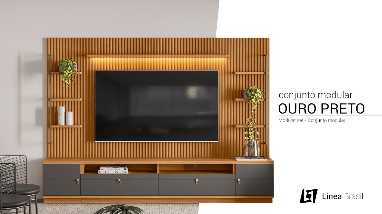 Conjunto Modular Ouro preto - YouTube