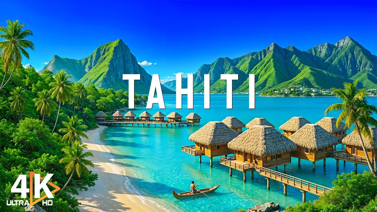 Tahiti 4K – Turquoise Lagoons, Black Sand Beaches and Rainforest ...