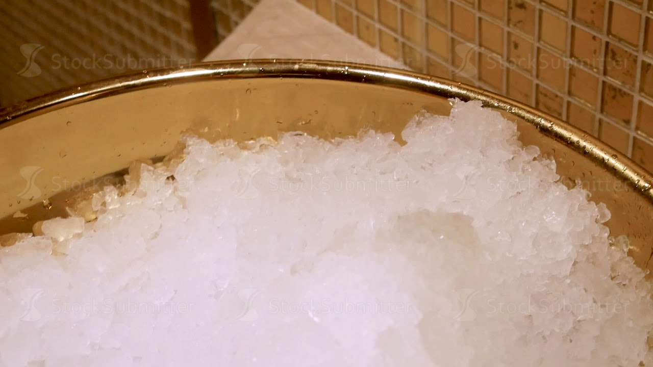 Ice machine in a luxury wellness SPA - YouTube