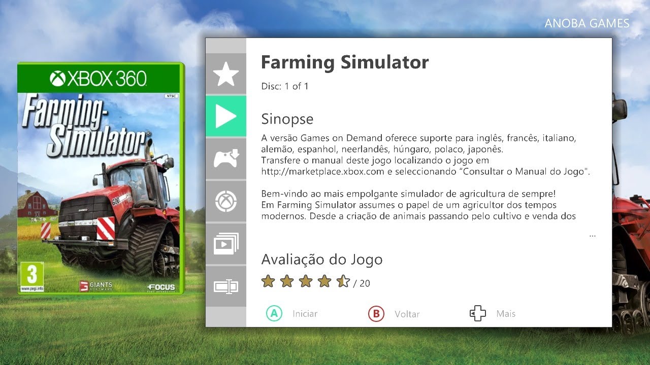 15 Minutos Jogando: Farming Simulator (Xbox 360) Full HD - 1080 - YouTube