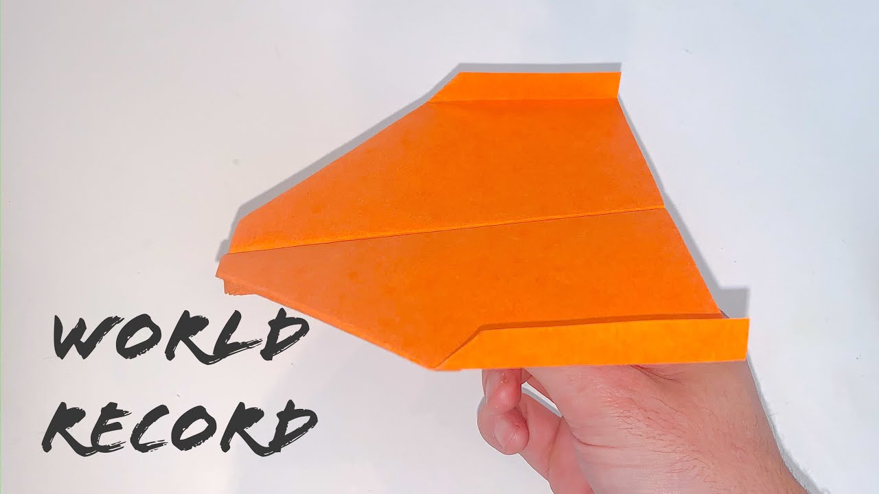 How To Make A World Record Paper Airplane | Easy Paper Plane | - YouTube