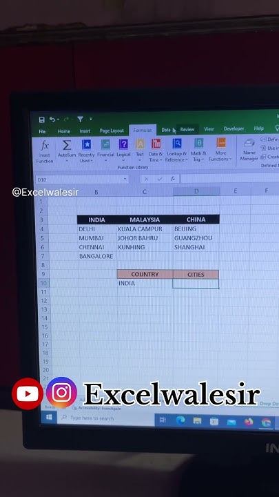 Dependent Drop-Down List | Advance Excel #excelwalesir #excel #exceltricks #exceltraining # ...