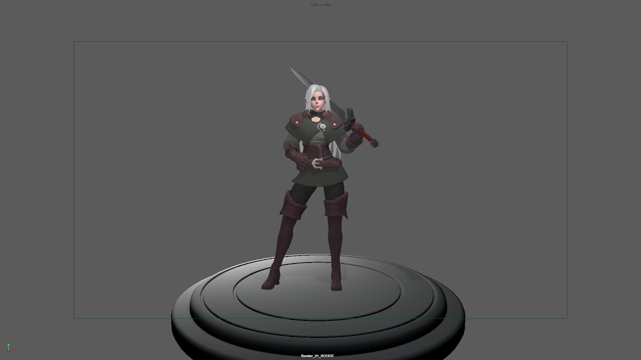 Game Animation Azri Idle - YouTube