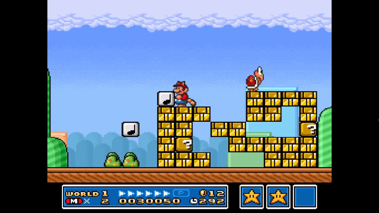 Super Mario Bros. 3 (NES) - World 1 Level 3 - Playthrough / Walkthrough ...