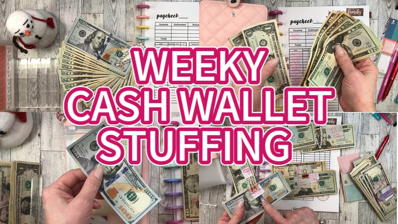 WEEKLY CASH WALLET STUFFING! Family update. Cash envelope budgeting and ...