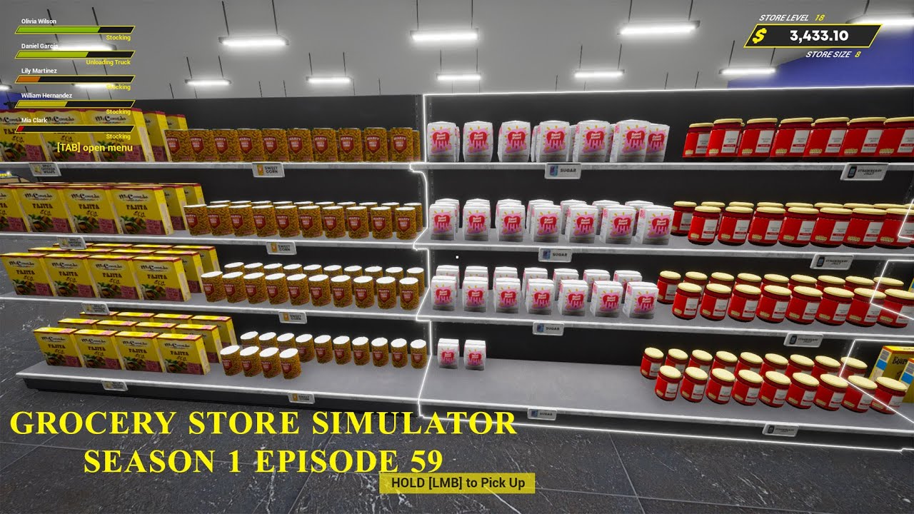 Grocery Store Simulator | Can we get to Level 18 today? | Season 1 ...