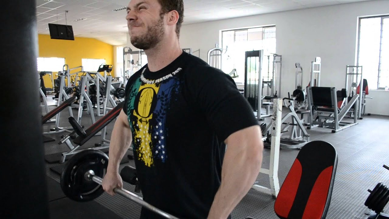Remada alta / upright barbell row - YouTube