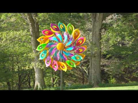 Colorful Feather Spiral Spinner