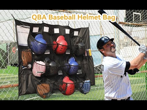 QBA Hanging Baseball Bat Bag Caddy - YouTube