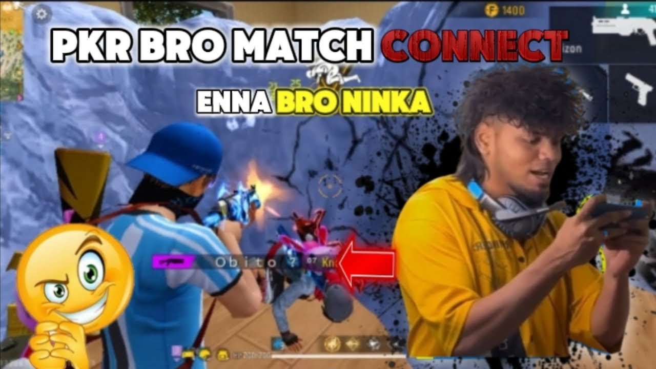 😡PKR BRO MATCH CONNECT 😅 Enna bro ninka 😁 #freefire #pkr #viralvideo # ...