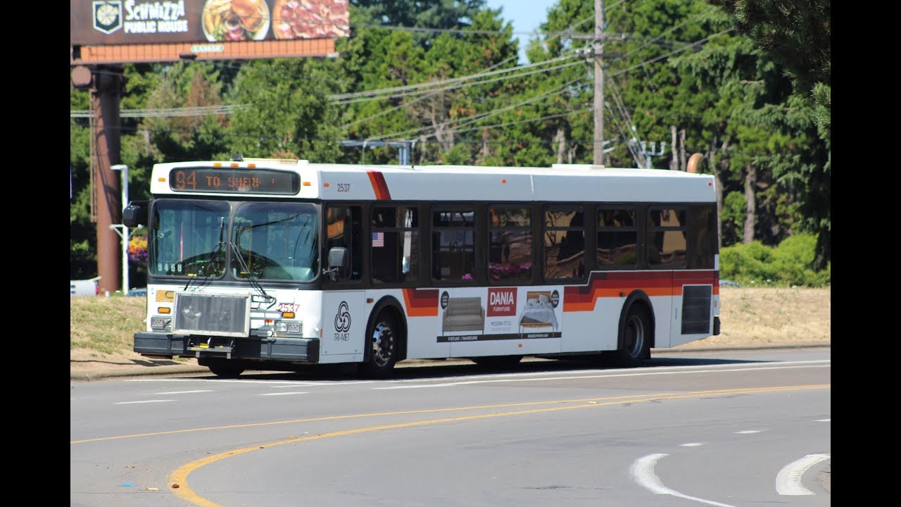 TriMet 2000 New Flyer D40LF #2537 on Route 94 (audio recording) - YouTube