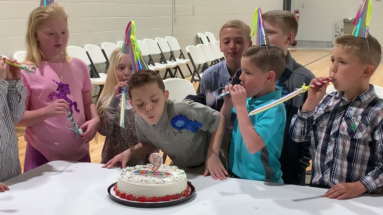 Marshall’s 9th Birthday Party (School) - YouTube