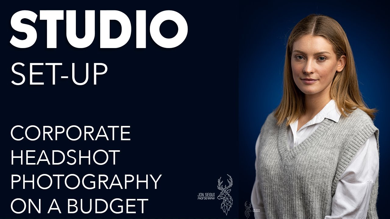 STUDIO SET-UP Corporate Headshot Photography on a Budget - YouTube