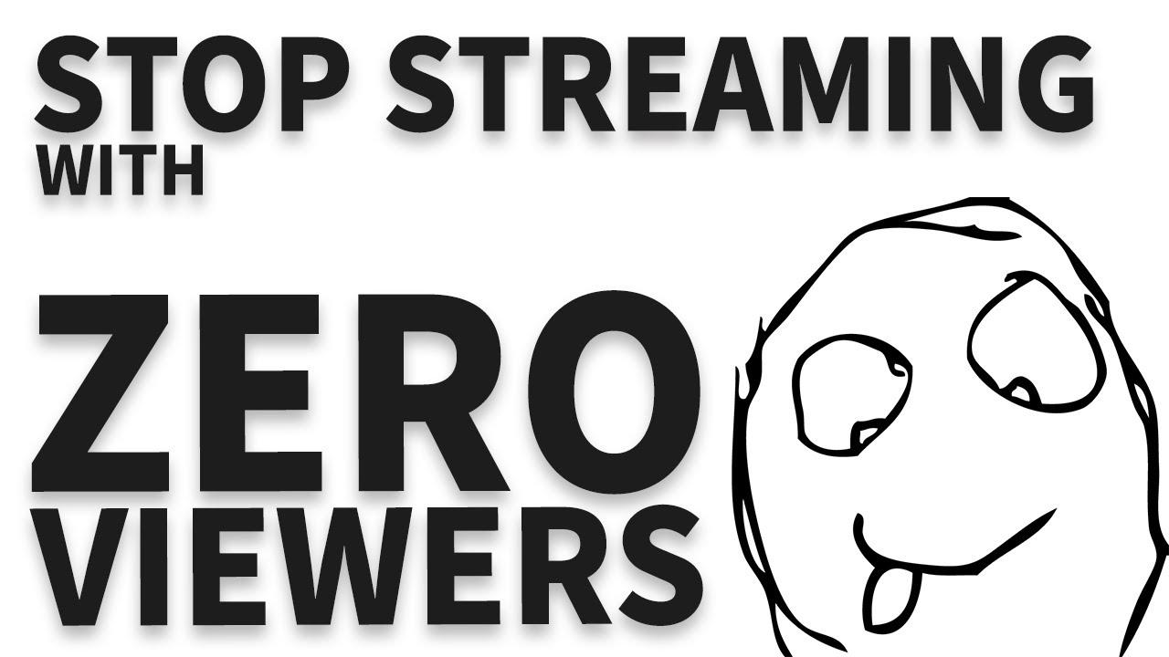stop streaming with zero viewers - YouTube
