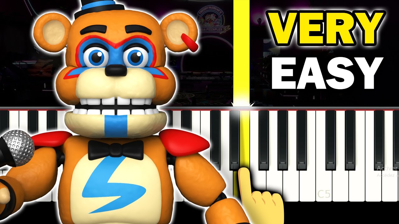 FNAF Security Breach - Elevator 3 - VERY EASY Piano tutorial - YouTube