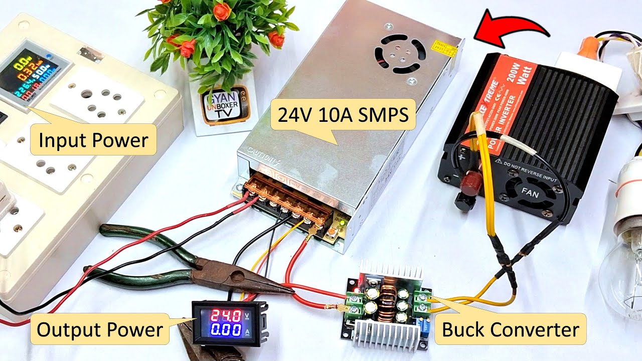 24V 10A 240W SMPS Testing - Full Load Test - 24V 10A Switched Mode ...