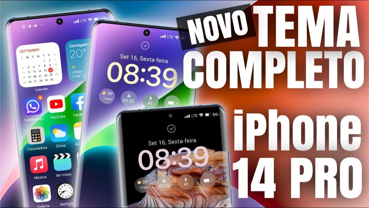 iPhone 14 PRO iOS 16 | ESSE É O MELHOR E MAIS COMPLETO TEMA PARA O SEU XIAOMI OU POCO - YouTube