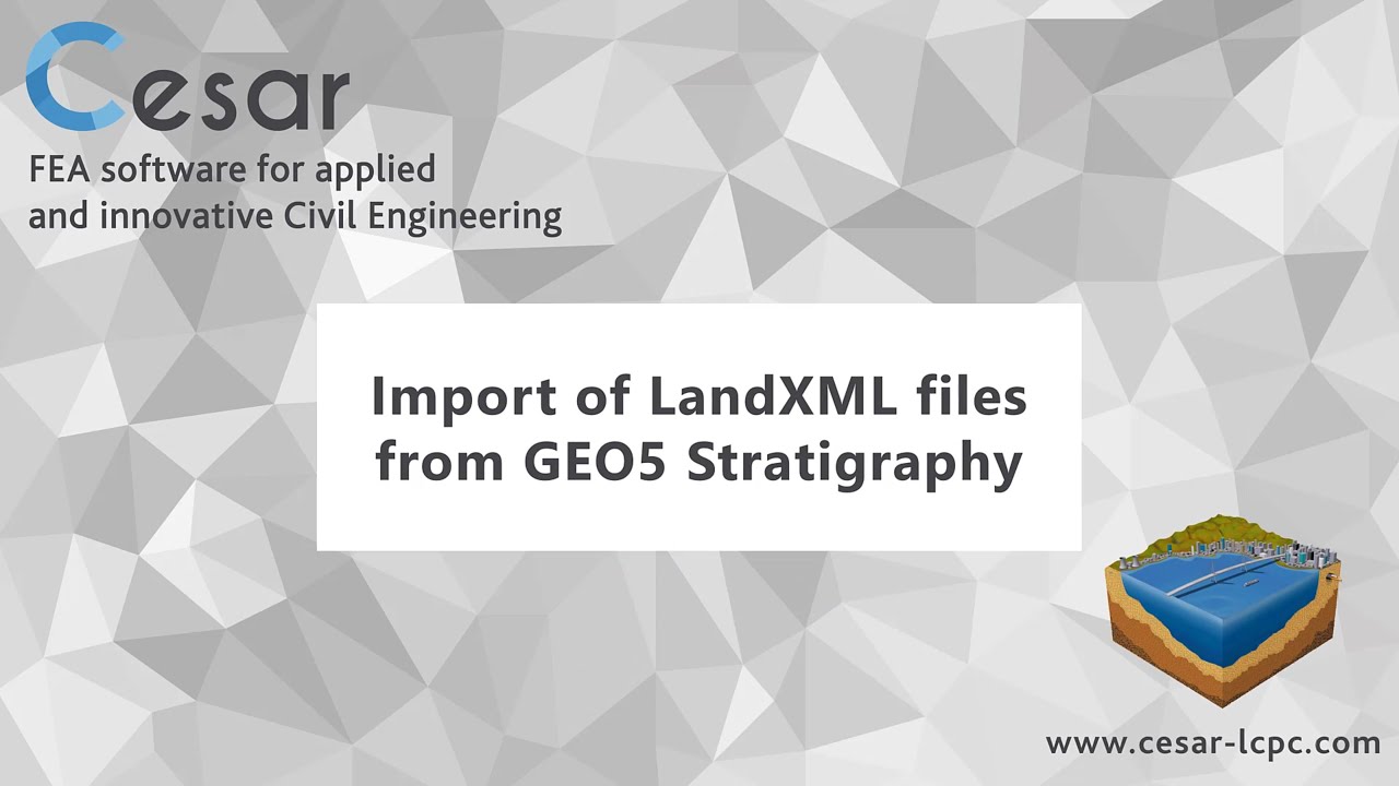 CESAR v2021: Import from GEO5 Stratigraphy - YouTube